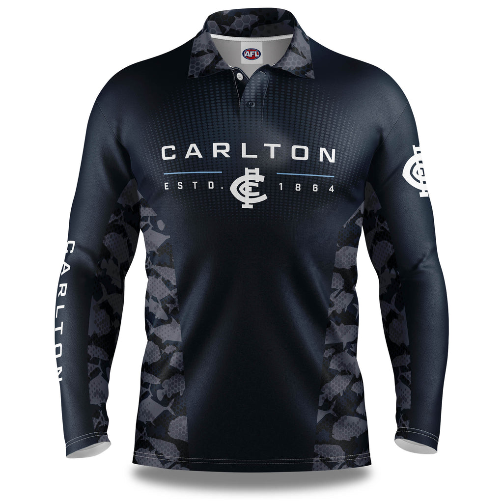 AFL Carlton Blues 'Reef Runner' Fishing Shirt – Port Mall Newsagency