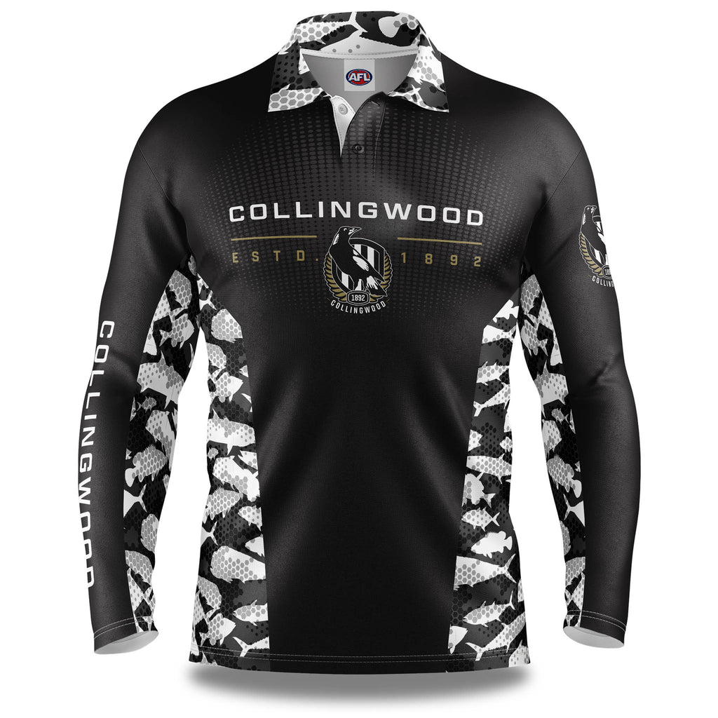 AFL Collingwood Magpies 'Reef Runner' Fishing Shirt – Port Mall Newsagency