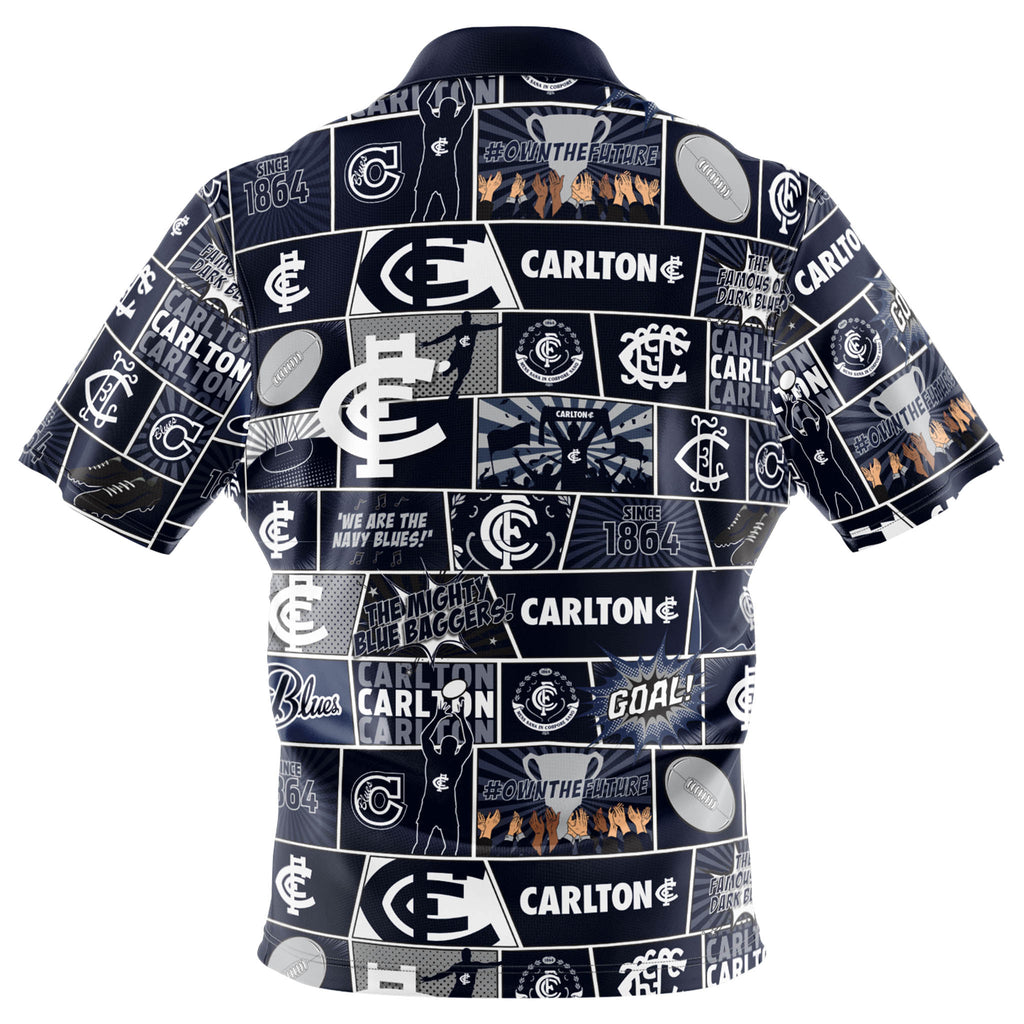 AFL Carlton 'Fanatic' Party Shirt – Port Mall Newsagency