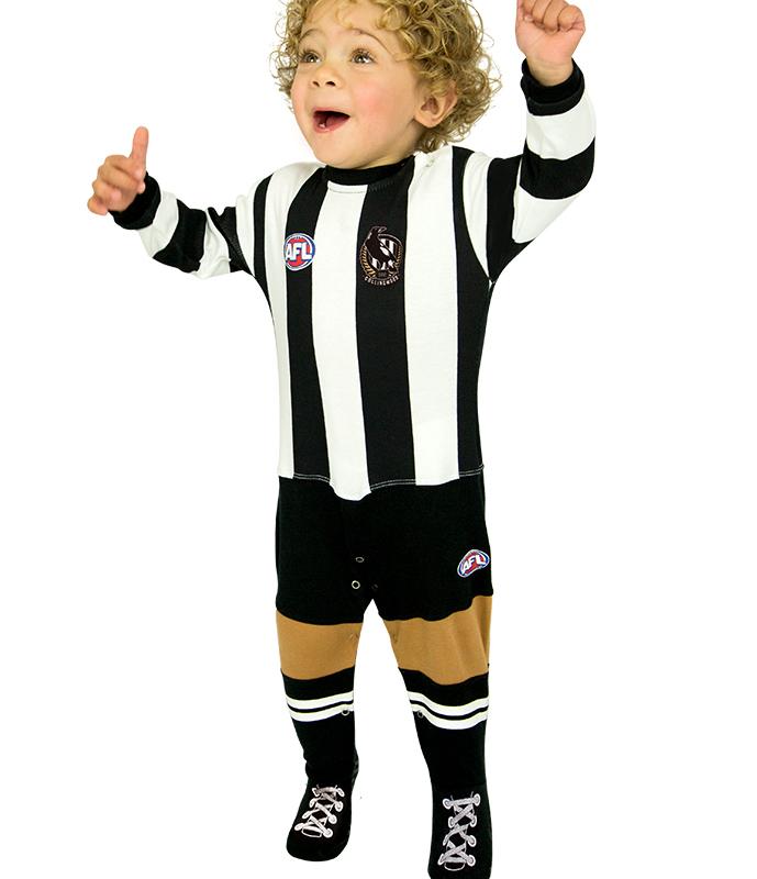 AFL Collingwood Magpies Baby Footysuit – Port Mall Newsagency